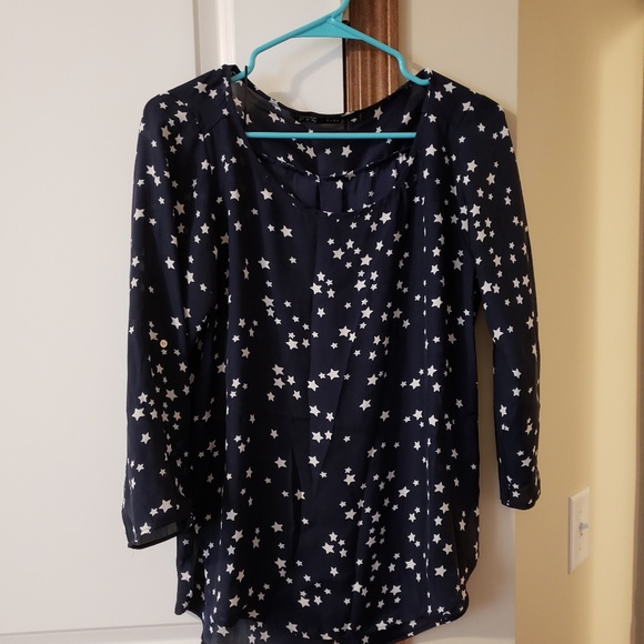 Tops | Zara Star Shirt | Poshmark